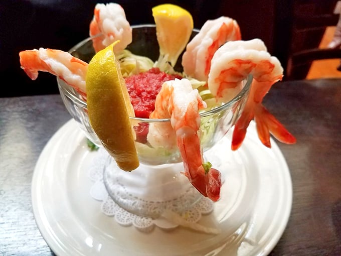 Shrimp cocktail that's dressed to impress. These crustaceans are ready for their close-up, and your taste buds are the paparazzi.