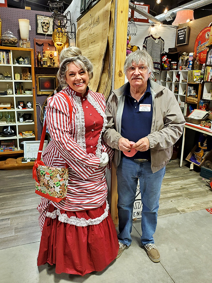 Meet the guardians of nostalgia! These friendly faces are your tour guides through the wonderland of yesteryear. Ask them anything &ndash; except maybe their age!