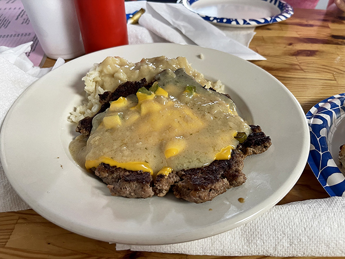 Who needs a steakhouse when you've got this beauty? It's like the Goldilocks of steaks - not too fancy, not too plain, just right.