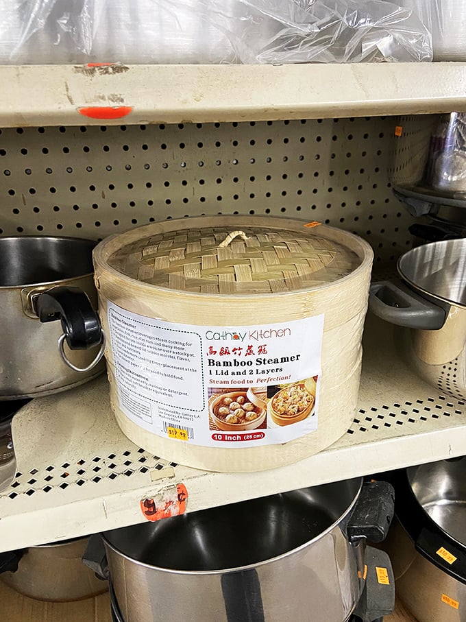 Steamed up and ready to go! This bamboo steamer is your ticket to dim sum delights without the fancy restaurant prices.