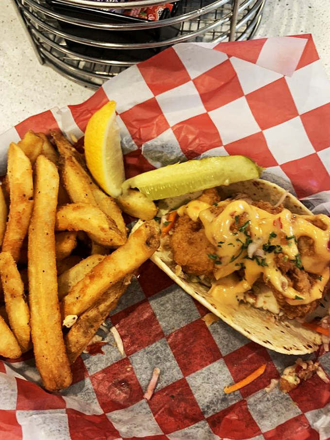 Taco 'bout delicious: These tacos are dressed to impress, with a zesty sauce that'll make your taste buds do the cha-cha.