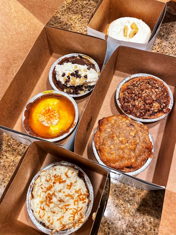 Pie-fection in every flavor! This box of mini pies is like a greatest hits album for your mouth.
