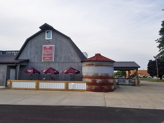 Chubby Trout: This rustic barn holds treasures from the sea. It's like finding Atlantis in a cornfield!
