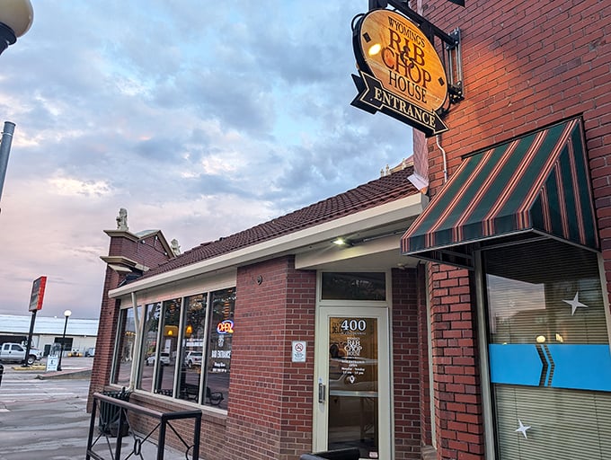 Wyoming's Rib & Chop House: Where the Old West meets modern taste! This brick beauty promises a culinary showdown.