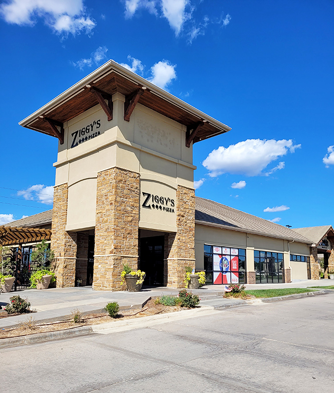 Ziggy's impressive stone tower stands like a pizza lighthouse, guiding hungry sailors to safe harbor.