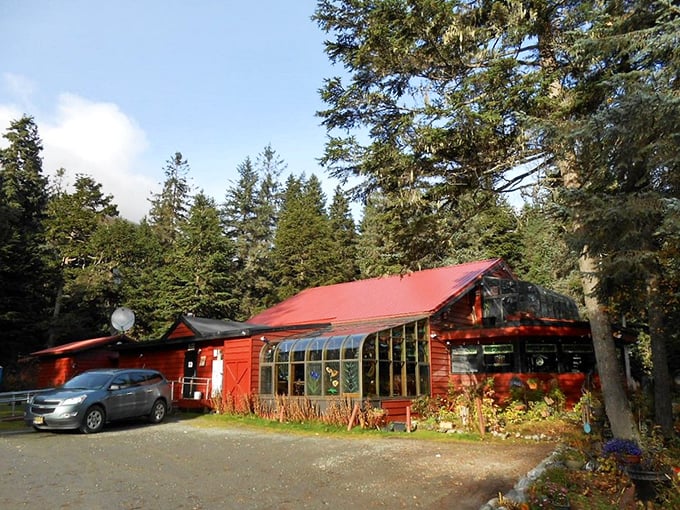 Double Musky Inn: Where Paul Bunyan meets Julia Child. Nestled in the woods, this log cabin of culinary delights will have you saying "Oh my cod!"