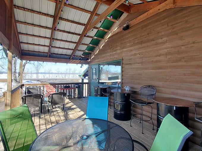 Log cabin charm meets RV convenience at Northwoods. It's like a summer camp for grown-ups who love good beef.