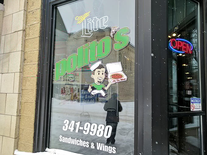 Polito's: Where "late-night snack" becomes an Olympic sport. Gold medals awarded for most creative toppings and fastest slice consumption.