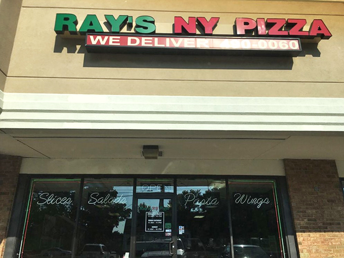 That "WE DELIVER" promise on Ray's sign should really add "happiness" and "New York attitude" to the list of things they bring to your door.
