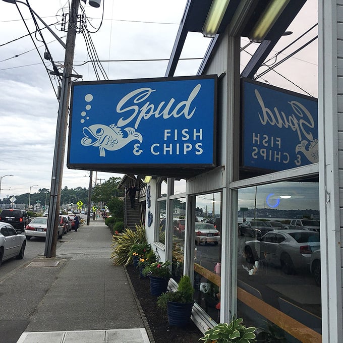 Spud's the name, frying's the game! These fish and chips are so good, they'll have you speaking in British slang, mate.