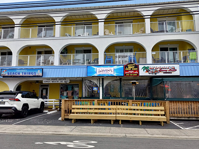 Woody's: A slice of summer, 365 days a year. This colorful spot serves up vacation vibes and seafood that'll make you want to hug a fisherman.