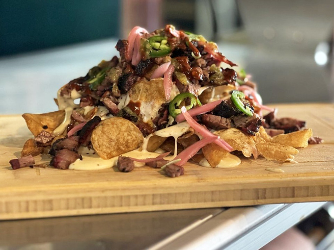 Brisket nachos: where Tex-Mex meets barbecue in a flavor explosion that'll make your taste buds high-five each other.