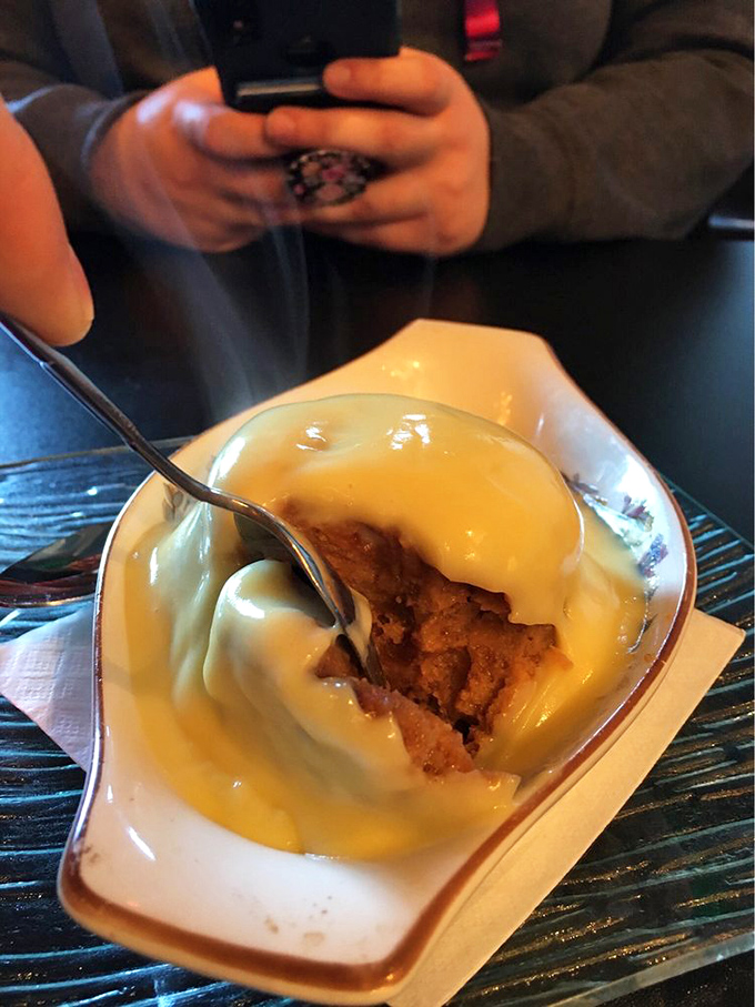 Bread pudding that's sweeter than Rose Tyler's smile. One bite and you'll be ready to run across the universe.