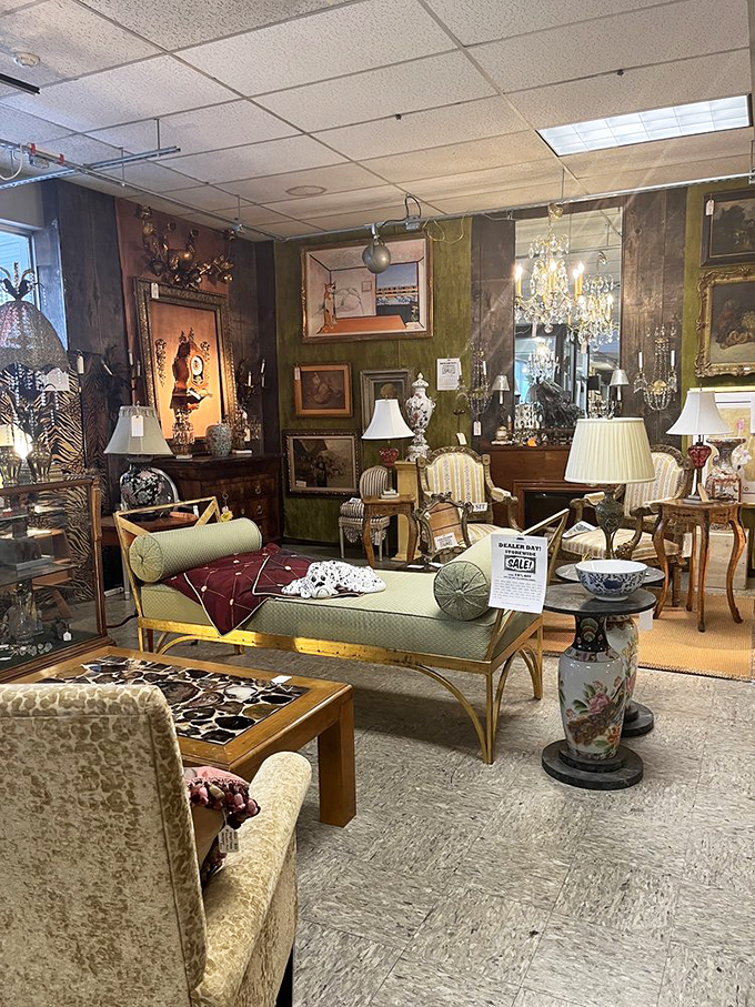 Lights, camera, antiquing! This chandelier's seen more drama than a soap opera. Now it's ready to star in your home renovation story.