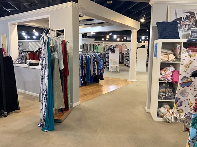 Fashion time warp! From flower power to millennial chic, this aisle is like a wearable history lesson.