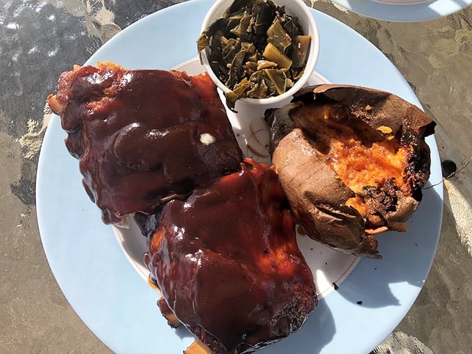 Half a rack, but a full experience. These ribs are so tender, they practically fall off the bone with a gentle breeze.