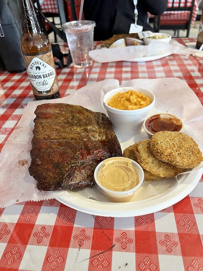 Half a slab? More like half of heaven. With sides this good, it's a full-blown flavor fiesta on your plate.