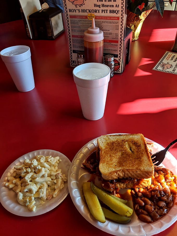Mac & cheese and beans: the dynamic duo of barbecue sides. They're like Batman and Robin, if Batman and Robin were deliciously edible.