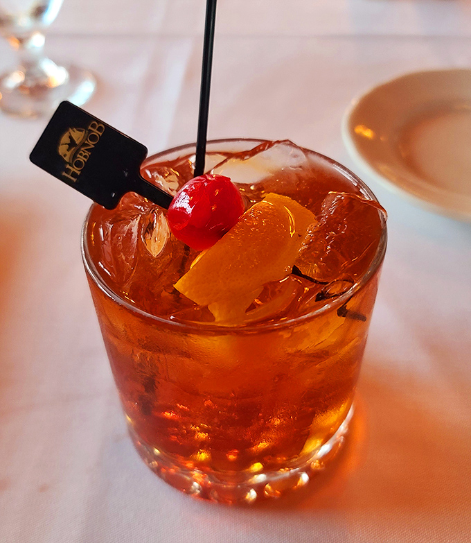 Shaken, not stirred, and definitely not your average cocktail. This Manhattan is so classic, it should come with its own jazz soundtrack.