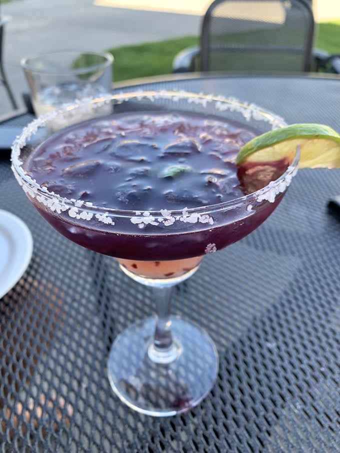 Purple reign: This cocktail's got more pizzazz than Prince at a disco. Sip with caution &ndash; and style.