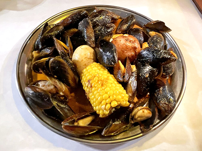 Mussels flexing their flavor muscles! These little ocean gems are ready to party in your mouth.