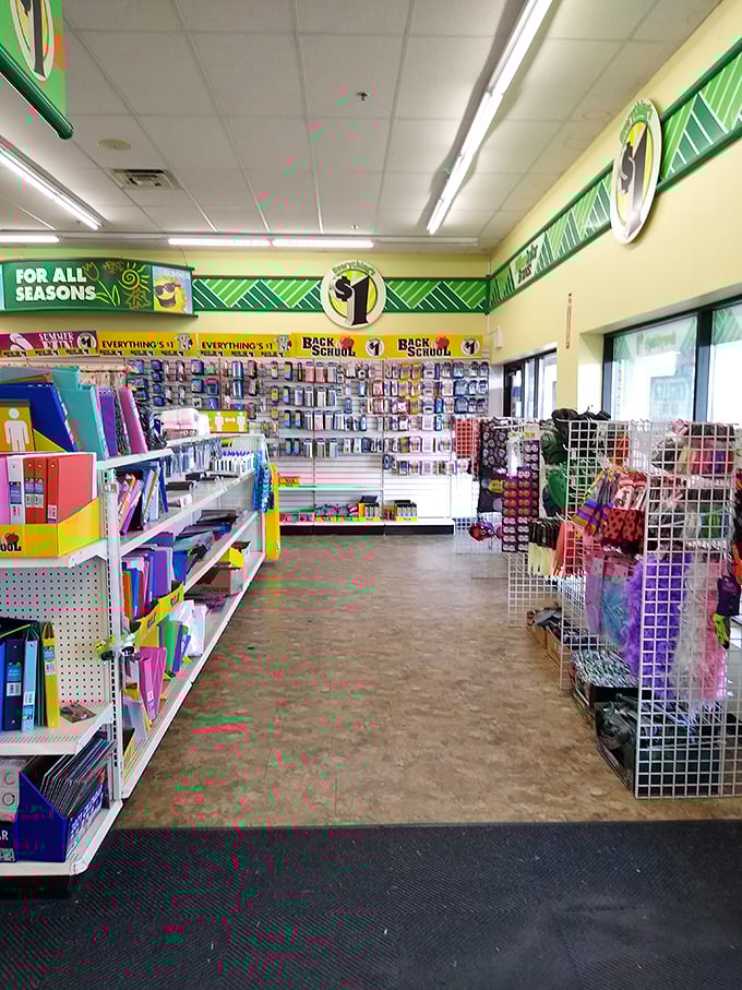 "For All Seasons" indeed! From beach balls to Santa hats, this section's got you covered no matter what the calendar says.