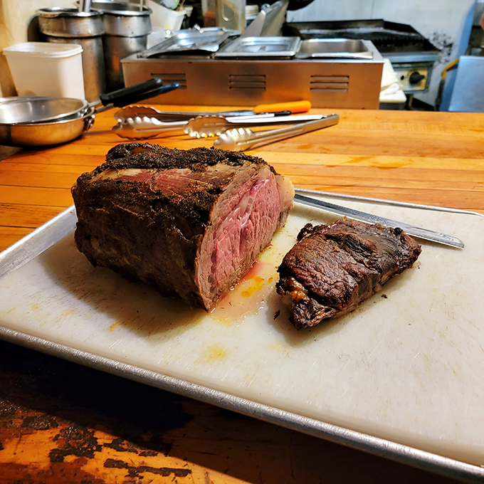 Behind the scenes magic: Where ordinary cuts of beef transform into extraordinary culinary experiences.