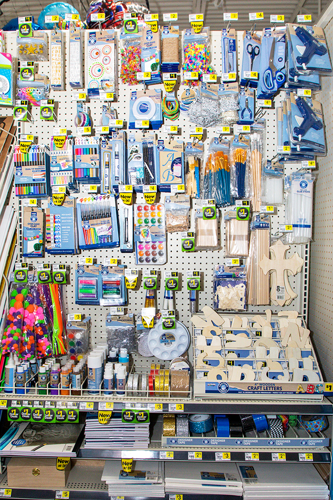 Craft supply heaven for DIY enthusiasts and desperate parents the night before school projects are due. Creativity doesn't have to break the bank.