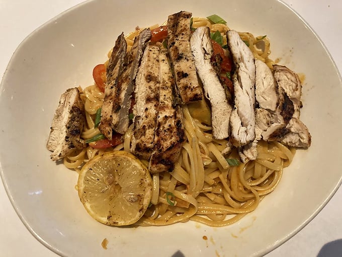 Pasta that would make an Italian grandmother weep with joy. This dish is like a warm hug for your taste buds.