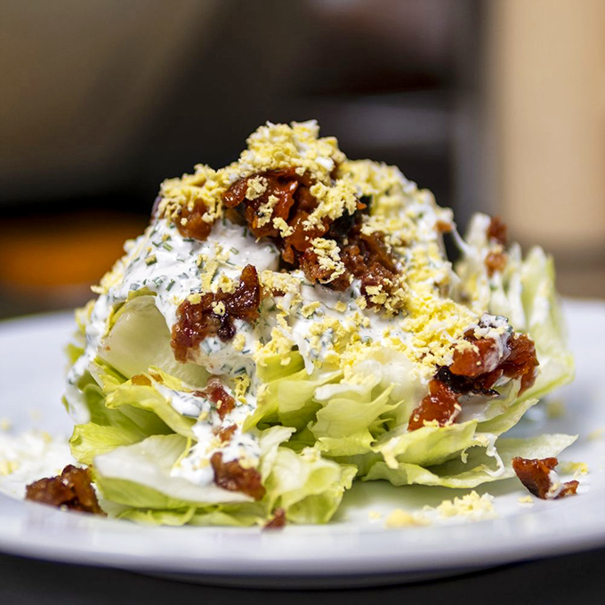 Wedge you believe it? This salad is a crunchy, creamy masterpiece that could convert even the most devoted burger fan.