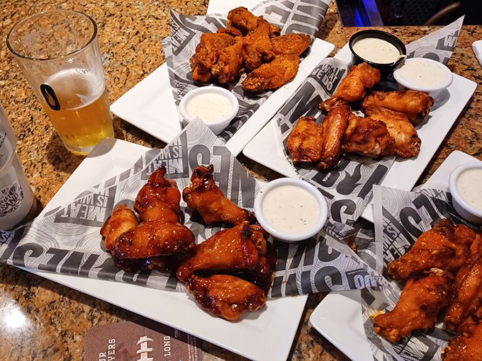 Wings, wings, and more wings! It's like a flock of flavor decided to land on your plate. Finger-licking good? That's an understatement, folks.