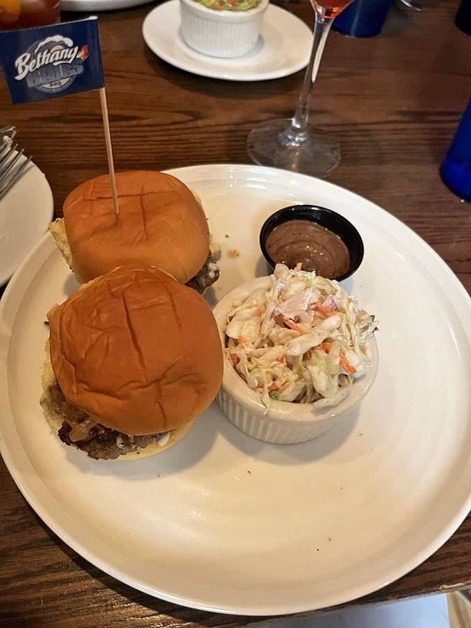 Miniature masterpieces of BBQ engineering &ndash; brisket sliders that prove good things really do come in small packages, with coleslaw providing the perfect crunch counterpoint