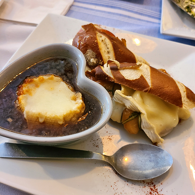 Who said you can't take it with you? This to-go cup of liquid gold proves French cuisine can be portable perfection.