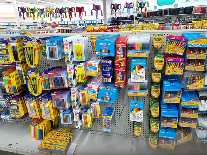 A rainbow explosion of art supplies that would make Crayola jealous, perfect for unleashing creativity without the premium price tag.