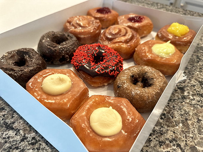 A box of happiness! This assortment is like a flavor roulette where every spin is a winner.