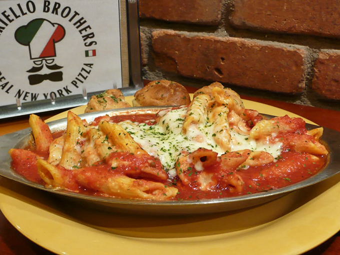 Baked Ziti that's more layered than a Christopher Nolan movie. Dive in and prepare for a plot twist of flavors.