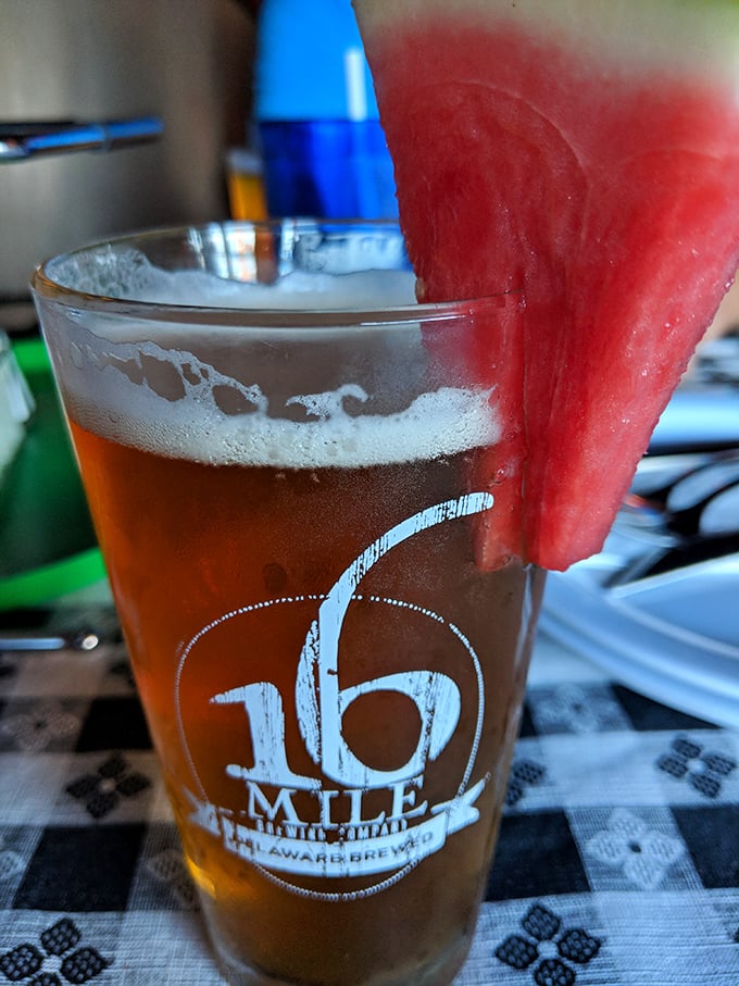 Cheers to great pizza and even better company! This local brew is the perfect sidekick for your slice, served with a side of summer vibes.