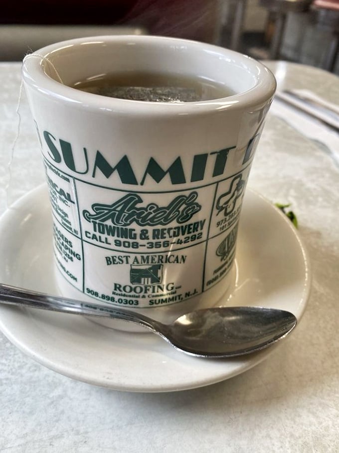 The humble coffee mug &ndash; advertising local businesses while delivering liquid motivation that's kept Summit residents going since the Great Depression.