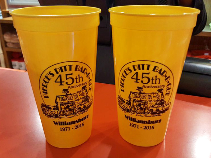 Cheers to 45 years of flavor! These anniversary cups are a toast to nearly half a century of barbecue brilliance.