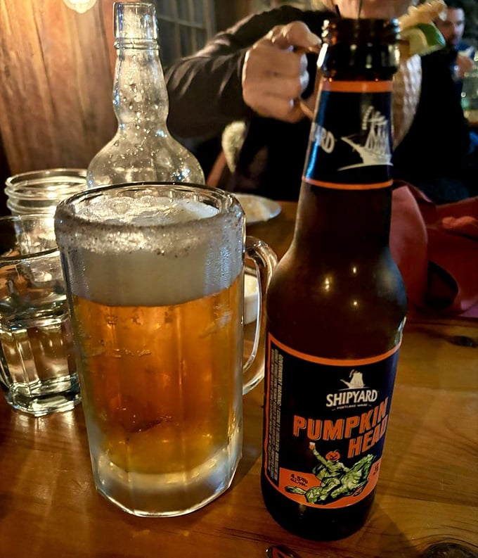 Cheers to good taste! Nothing says "Vermont" quite like a frosty mug of local brew alongside a pumpkin ale for good measure.