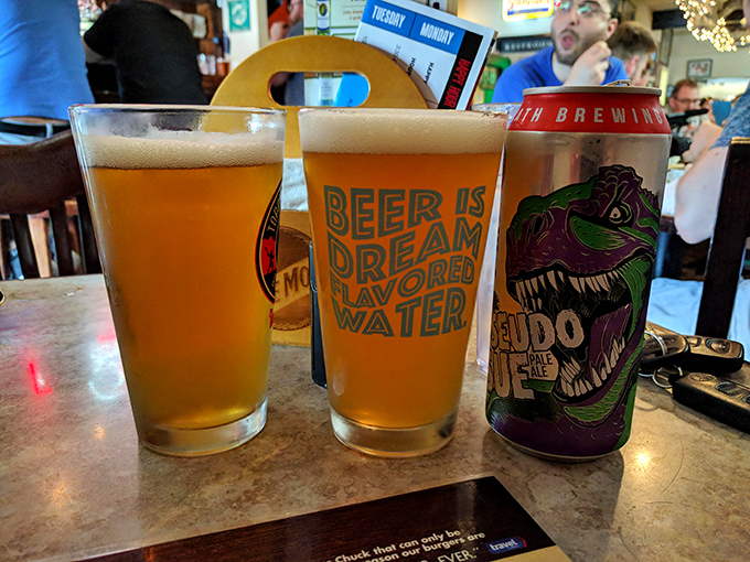 "Beer is dream flavored water" - truer words were never spoken. The Nook's beverage game is stronger than a Minnesota winter.