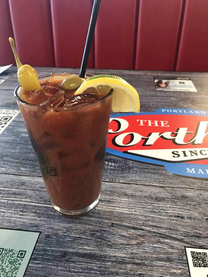 This Bloody Mary isn't just a drink, it's a meal in a glass. Perfect for when you can't decide between booze and brunch.