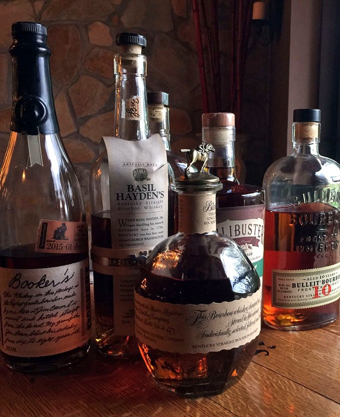 Bourbon lovers, rejoice! This lineup of bottles is like an all-star team of Kentucky's finest. Let the sipping begin!