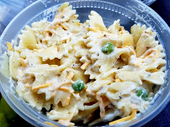 Bow tie pasta salad: Because sometimes your lunch needs to dress up a little. A colorful, creamy crowd-pleaser!