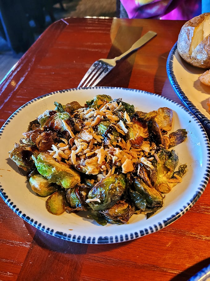 Brussels sprouts that could convert even the most stubborn veggie-phobe. These crispy delights are the unsung heroes of the menu.