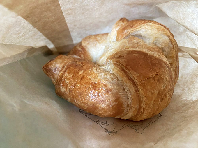 Flaky, buttery perfection! This croissant is so authentically French, it might start singing "La Marseillaise" at any moment.
