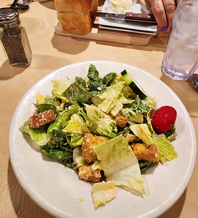 This Caesar salad isn't just a side dish; it's a crunchy, creamy masterpiece that could start a revolution in your mouth.