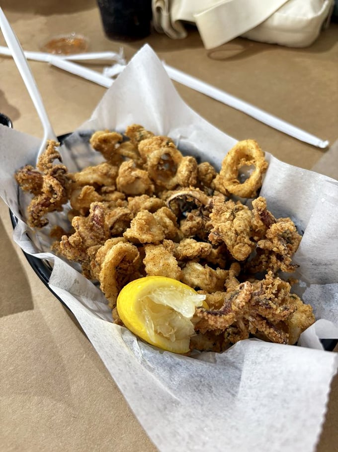 Calamari: the onion rings of the sea! These golden-fried treasures are so good, you'll forget you're eating something with tentacles.