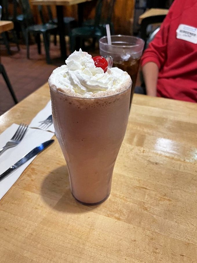 Dessert or work of art? This Candy Man Frappe looks like it could star in Willy Wonka's next blockbuster.