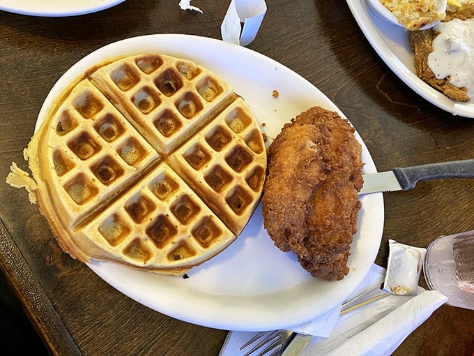 Chicken and Waffle: The breakfast combo that proves opposites not only attract but create culinary fireworks!